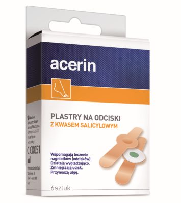 Acerin plastry na odciski nagniotki 6 sztuk | Sklep medyczny Vaya Medical